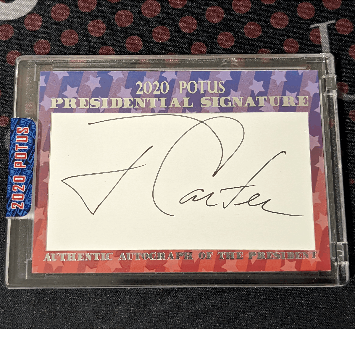 2020 Potus Jimmy Carter Cut Signature Auto SP