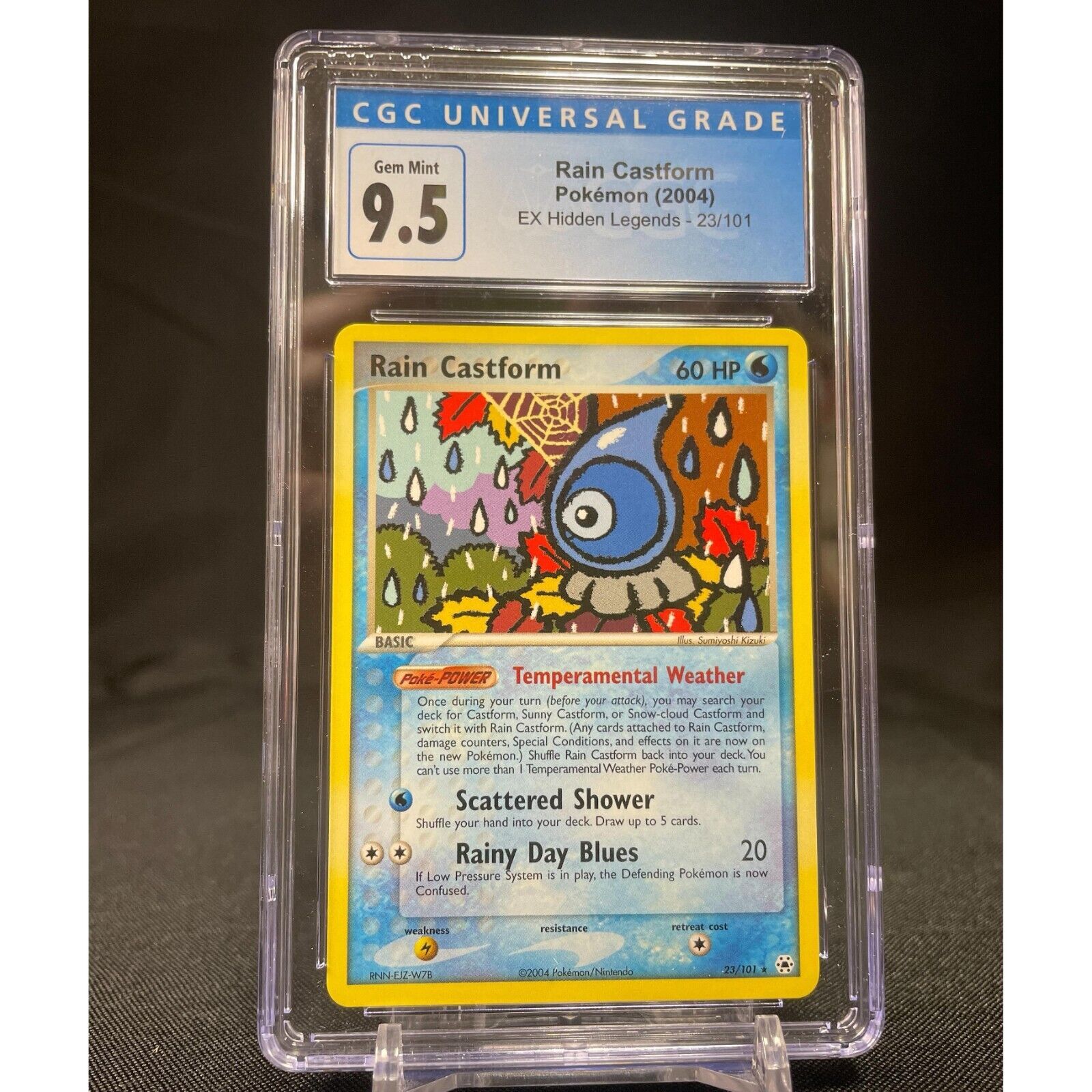 Rain Castform EX Hidden Legends 23/101 Pokemon 2004 CGC 9.5