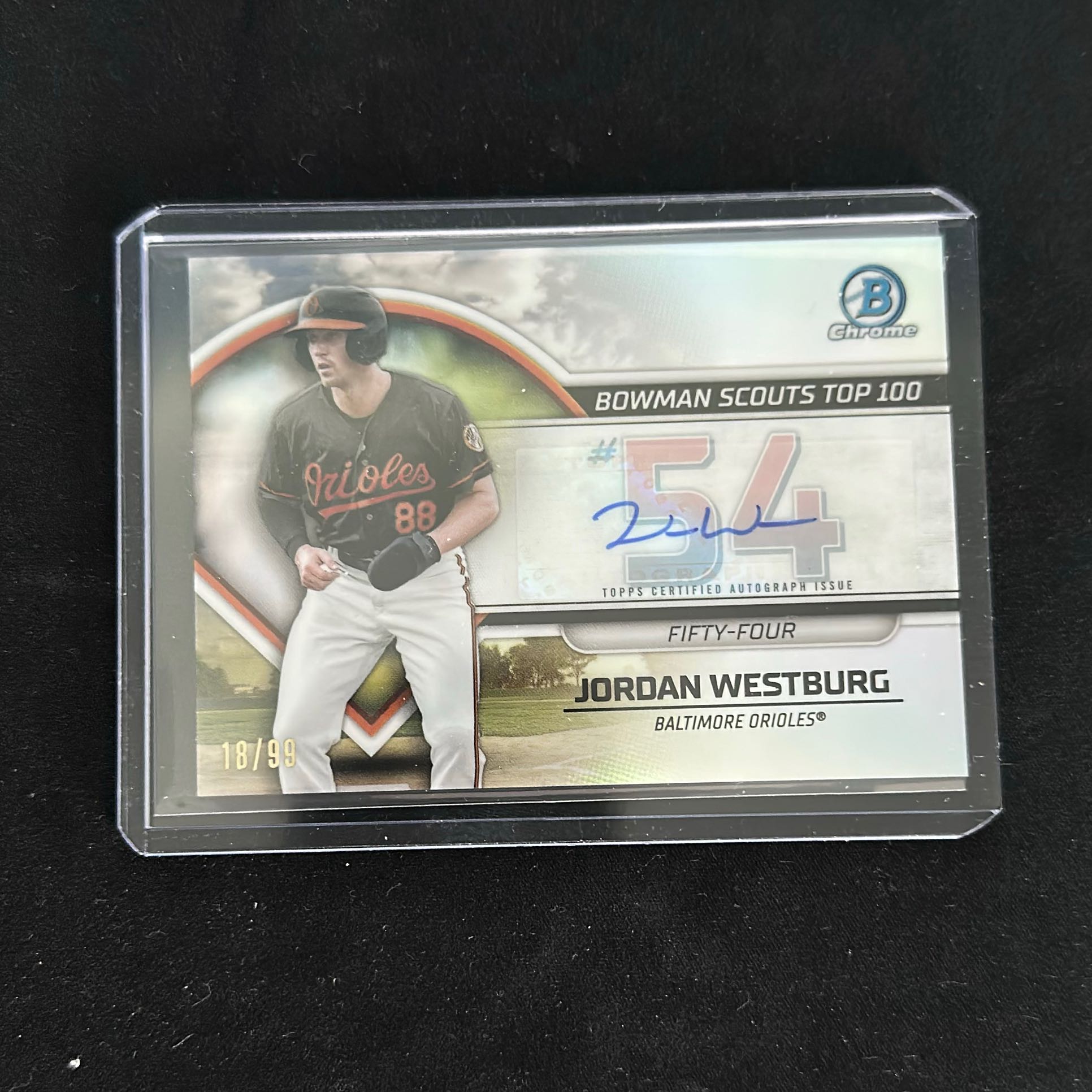 2023 Bowman Scouts Top 100 Autograph Jordan Westburg /99