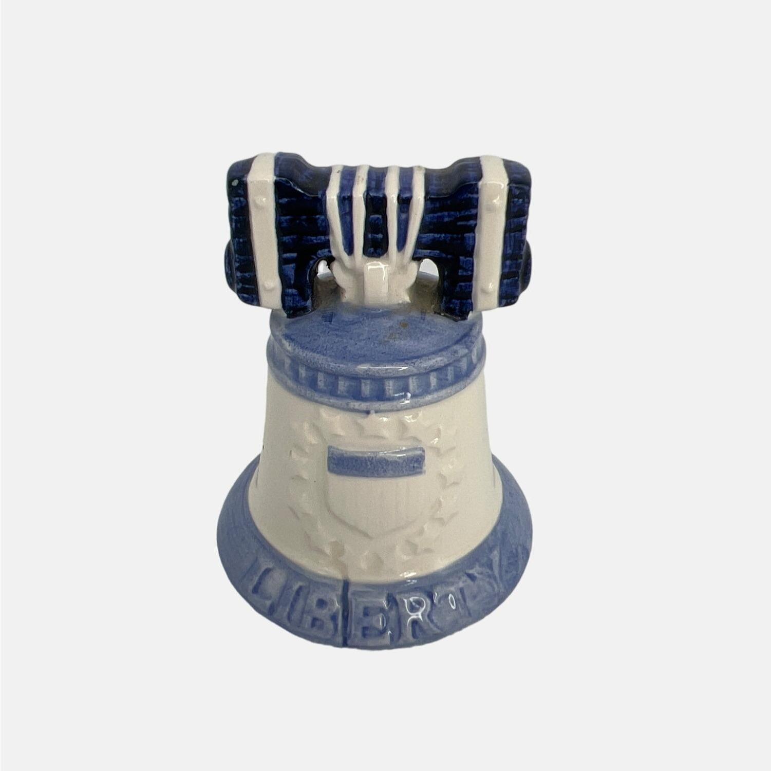 Vintage 1976 Inarco Liberty Bell Ceramic Collectible Bell Japan 3.25"