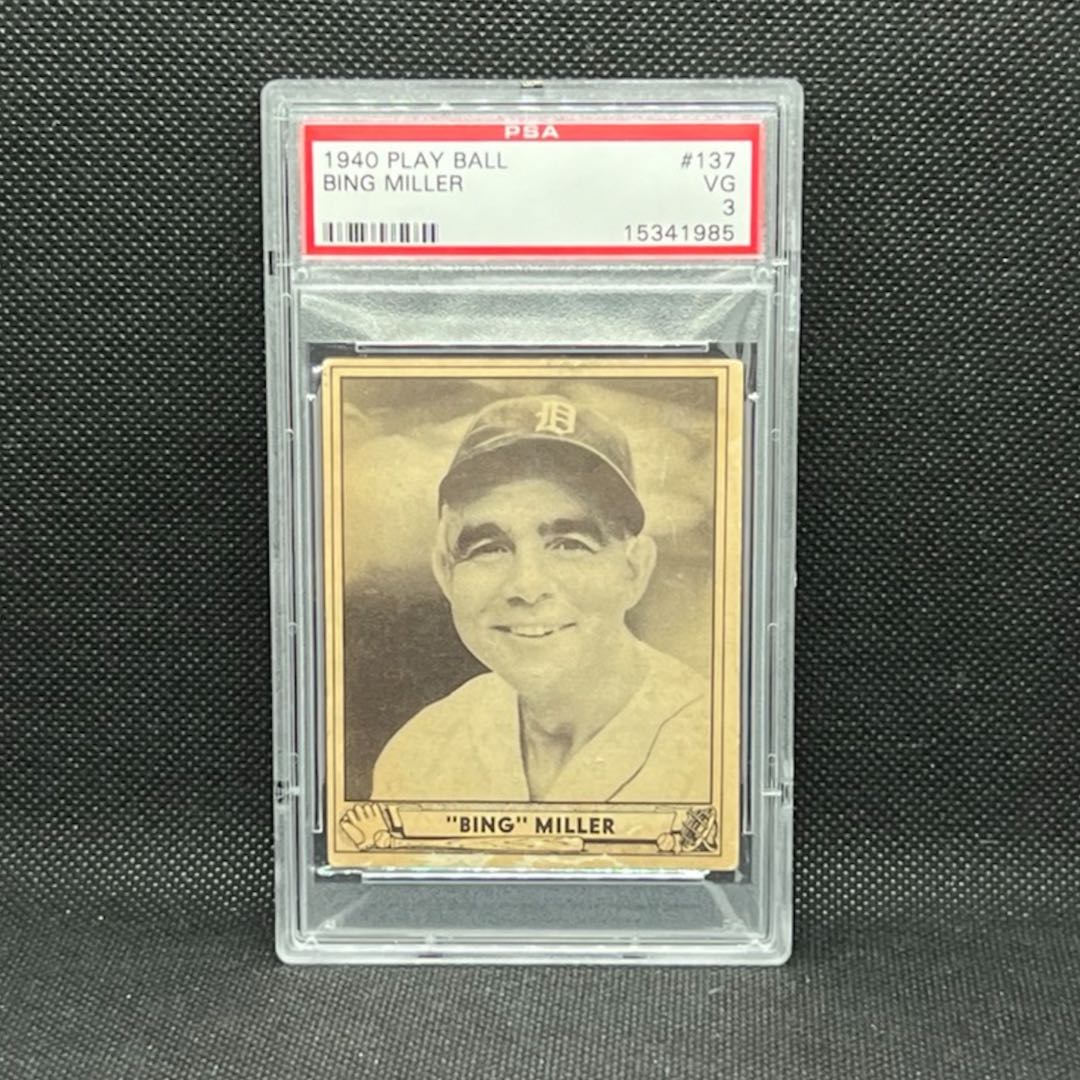 1940 Play Ball Bing Miller PSA 3 #137