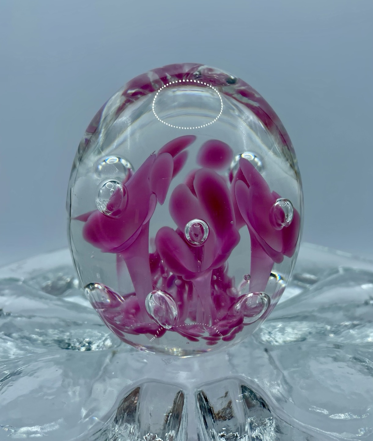 Art Glass Paperweight Stamped:JOE RICE