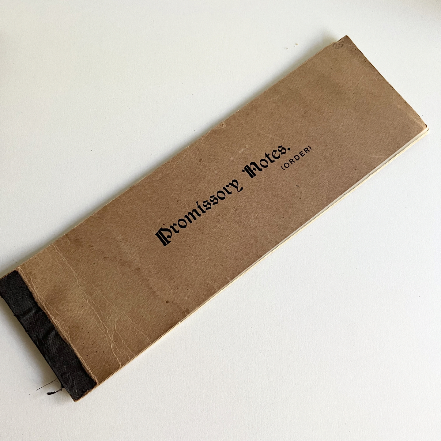 Promissory Notes - Blank Antique Check book