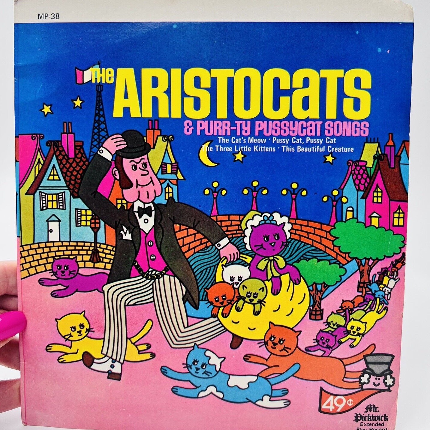 Vintage Mr. Pickwick Aristocats & Purr-ty Pussycat Songs Vinyl EP ...