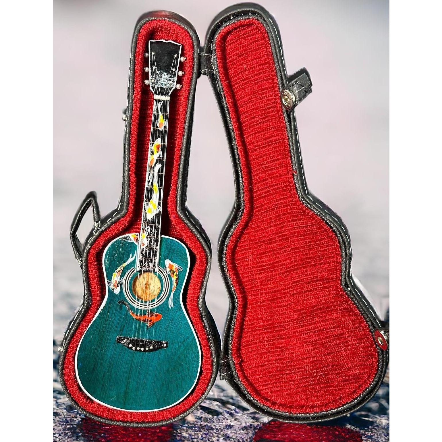 Koi Fish Miniature Guitars - Handpainted (Speak Now/Taylor Swift)