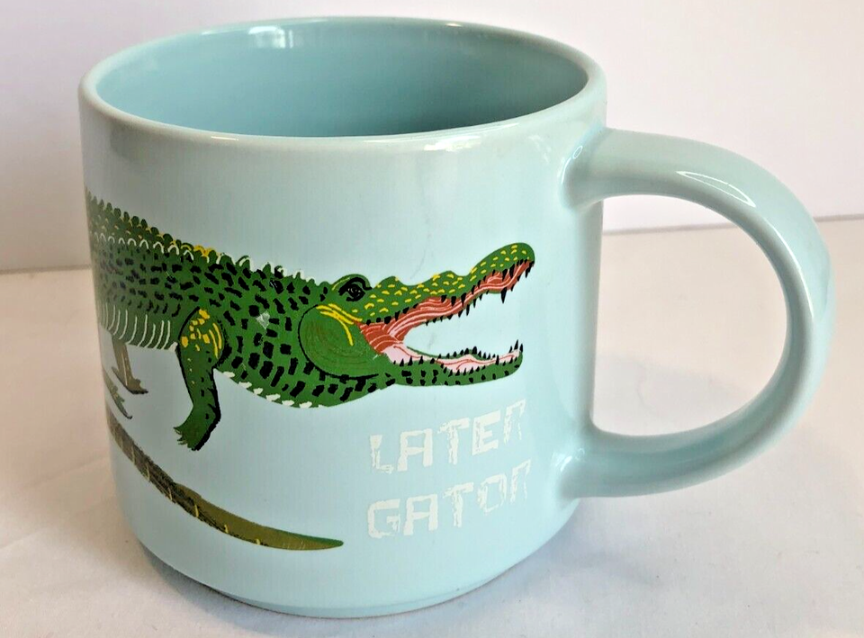 Later Gator Alligator Coffee Mug Cup Blue 12 Oz Room Essentials Target ...