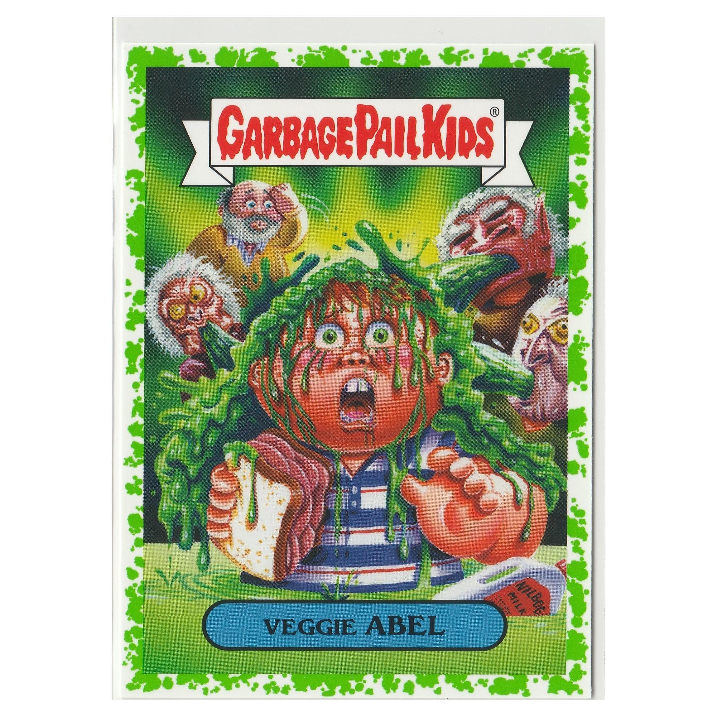 Garbage Pail Kids Veggie Abel Cult Horror Sticker #19a of 20 Green Puke ...