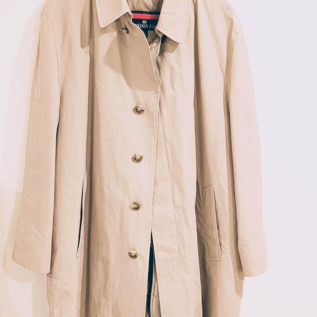 Vintage Iconic London Fog Button Up Zipped Liner Trench Coat Size Lg RN ...