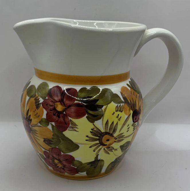 Floral Pitcher Made in Italy