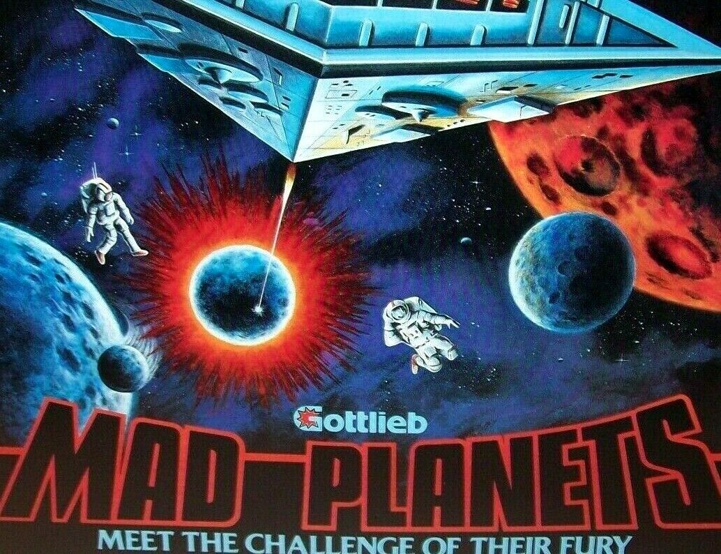 Mad Planets Arcade FLYER Original NOS 1983 Video Game Retro Vintage Art Promo