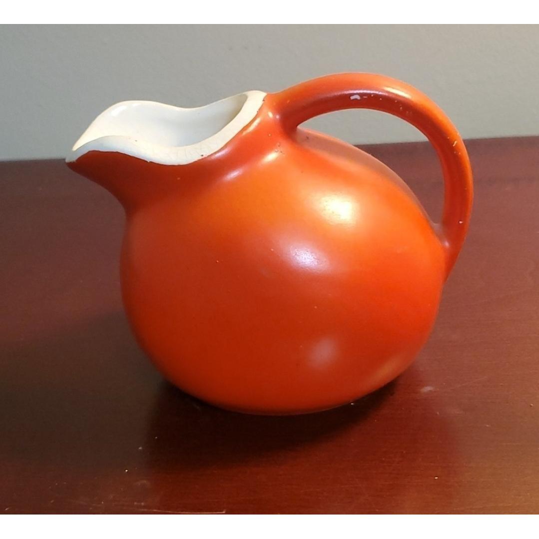 Vintage Hall Small Red Creamer Pitcher