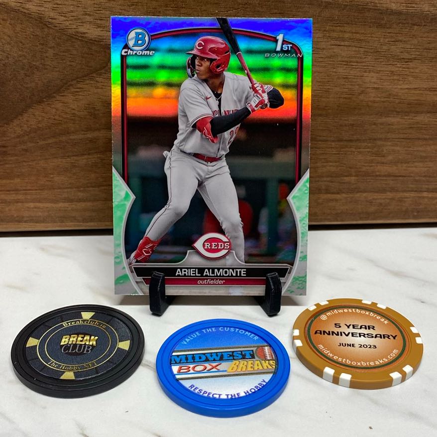 2023 Ariel Almonte Lunar Glow Cincinnati Reds