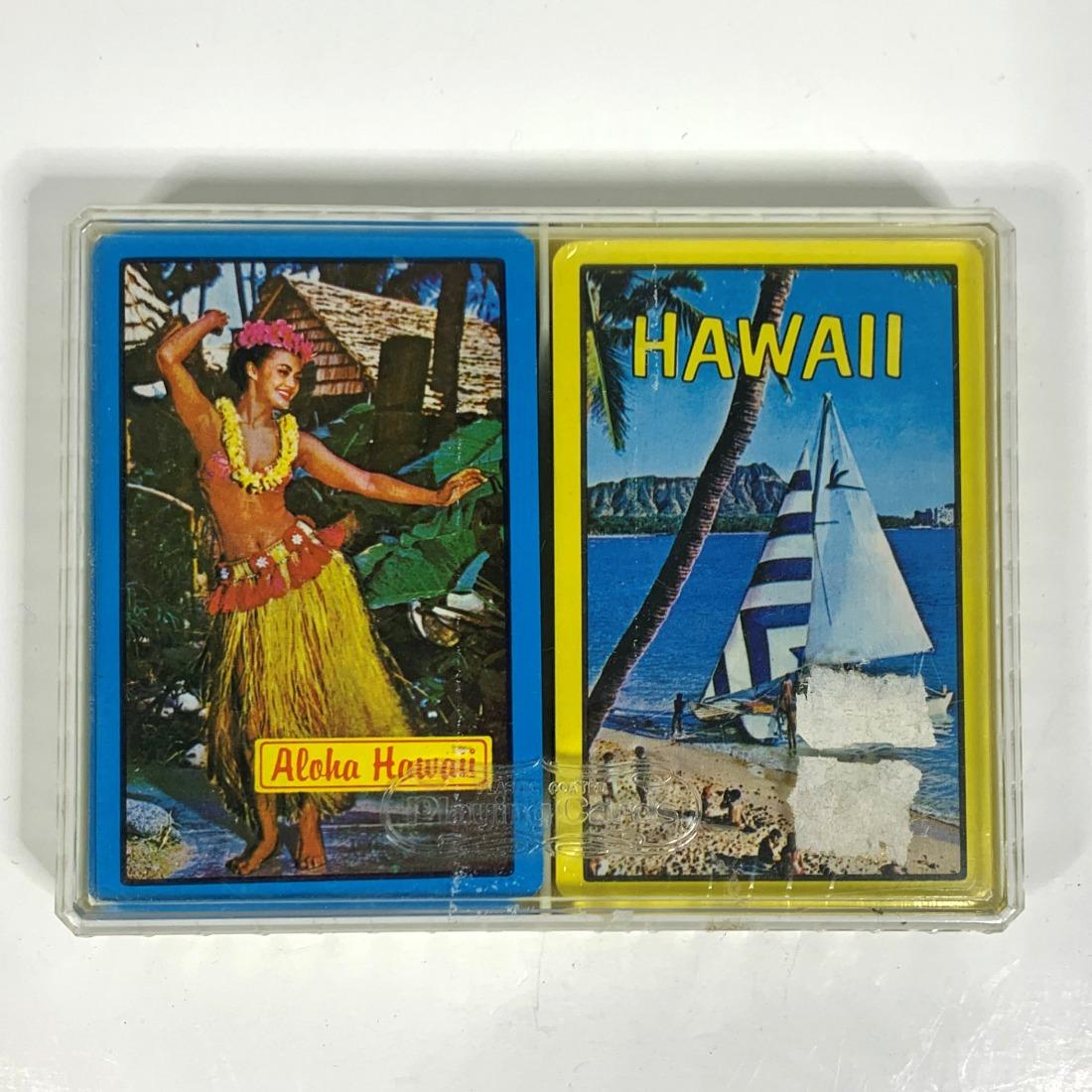 Aloha Hawaii Hula Girl Cards Sealed Hawaii Sailboat Vintage Made Hong Kong