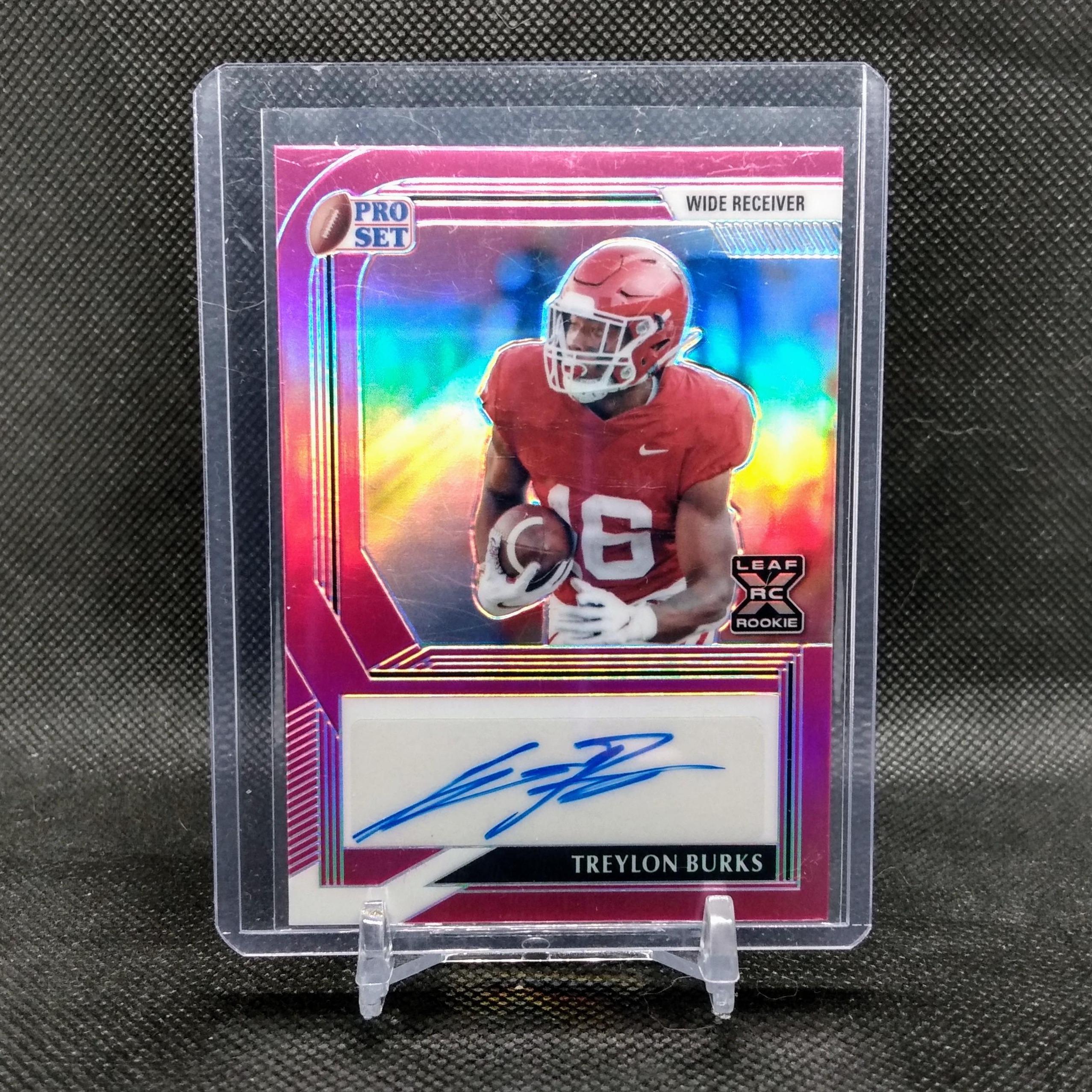 2022 Leaf Pro Set Metal Treylon Burks Autograph Pink /25 Tennessee ...
