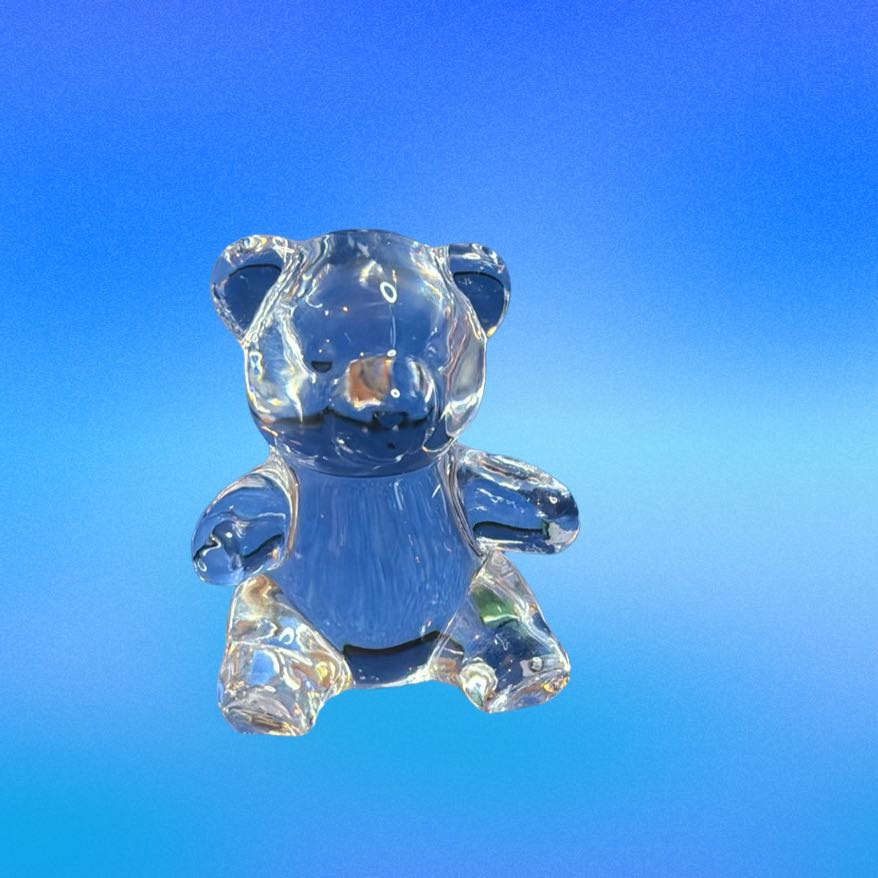 Crystal Teddy Bear Figurine