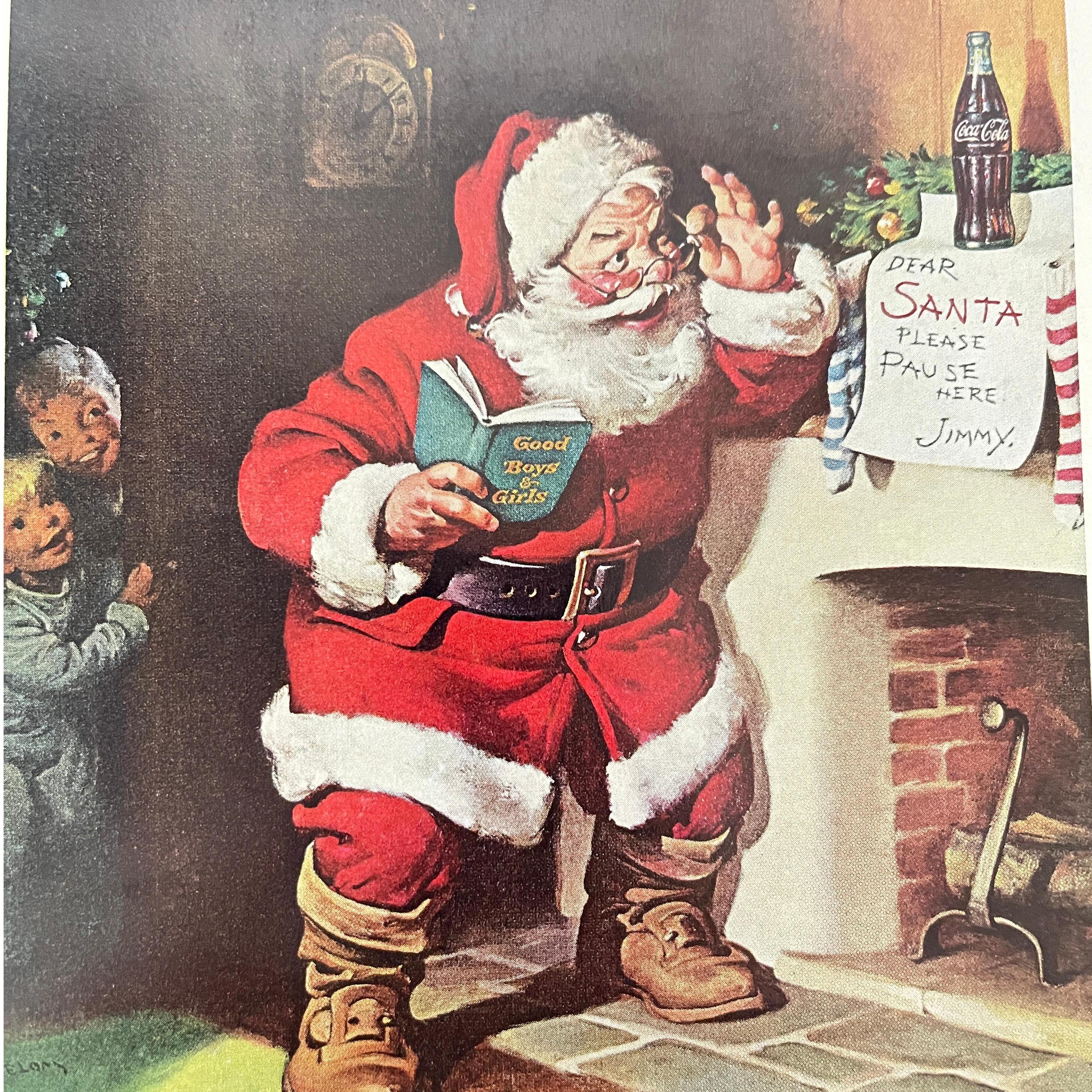 Things Go Better With Coke 1963 Coca Cola Ad Santa Claus Christmas Eve ...