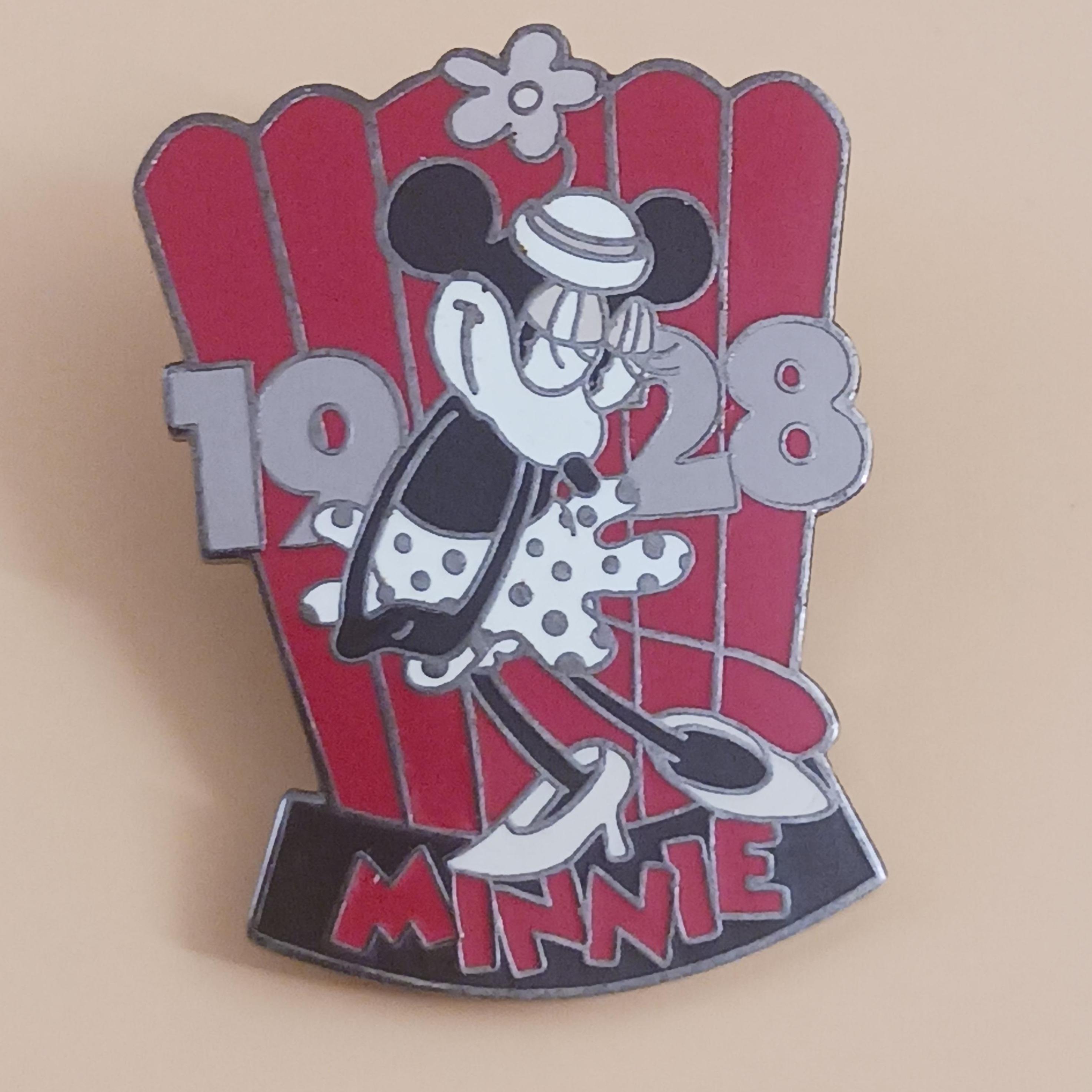 Disney Fotoball Minnie Mouse 1928 Countdown Pin.