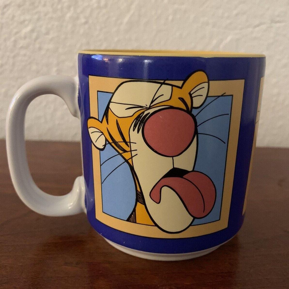 Vintage Tigger Mug Cup Official Disney Store 1990s Blue And Orange