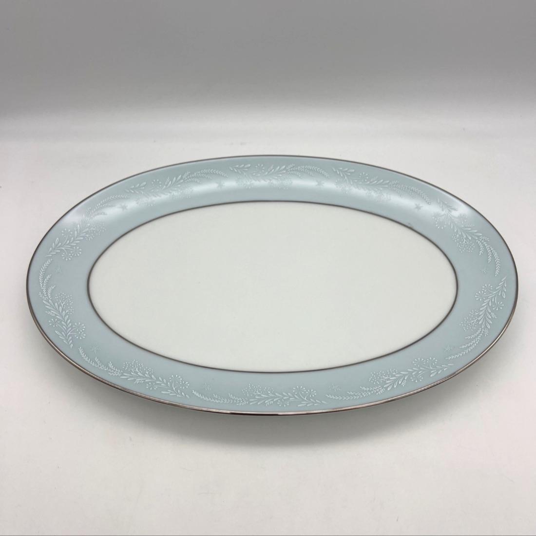 Noritake China Laureate Oval 12" Serving Platter 5651 Japan White ...