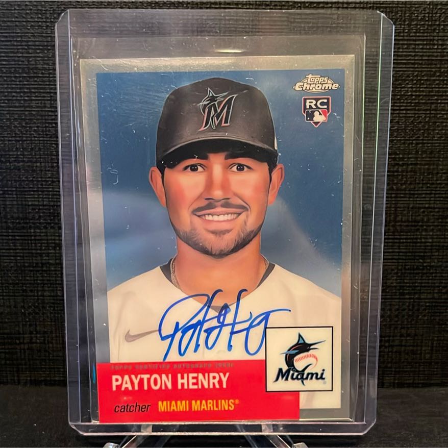 Payton Henry Auto 2022 Platinum Miami Marlins