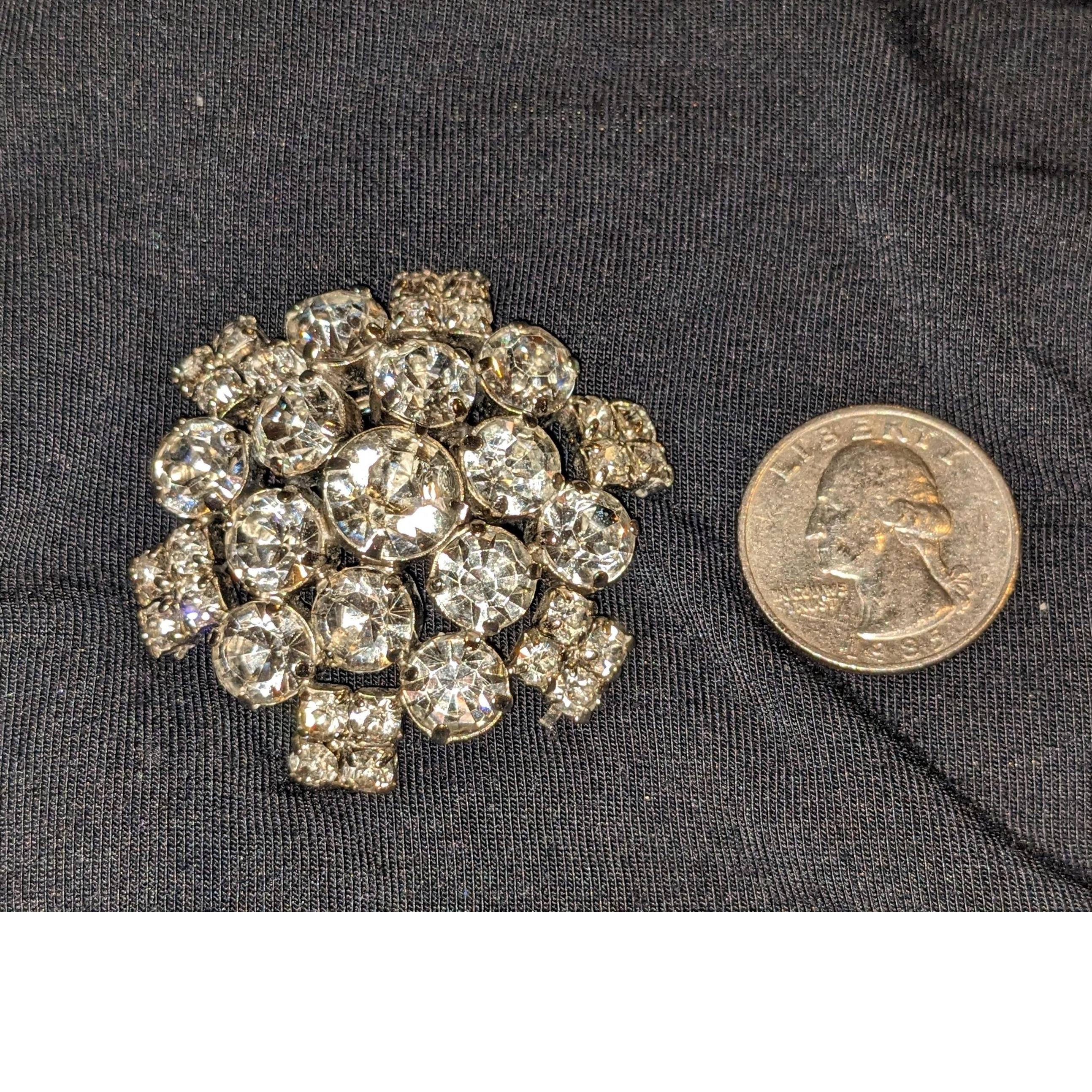 Hover to zoom Have one to sell? Sell now Vintage Large Rhinestone Pin ...