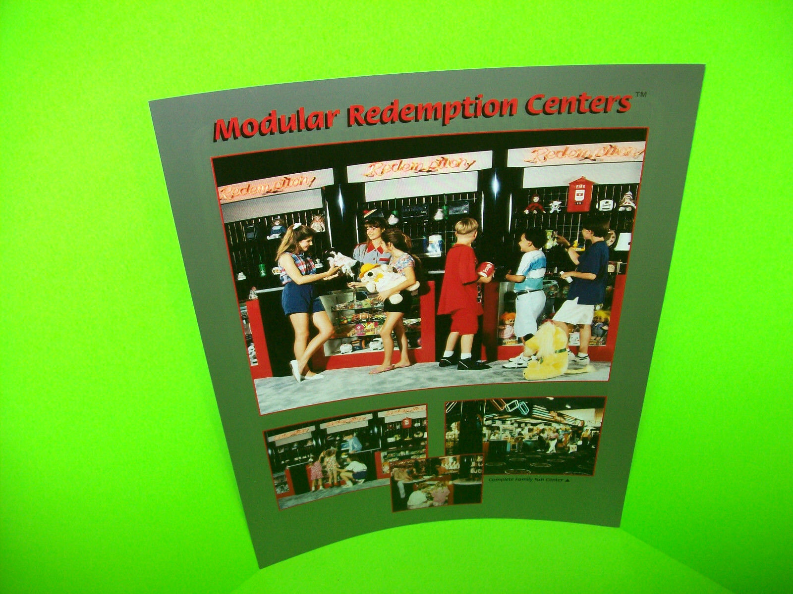 Bobs Space Racers MODULAR REDEMPTION CENTER Original 1993 Arcade Game Flyer