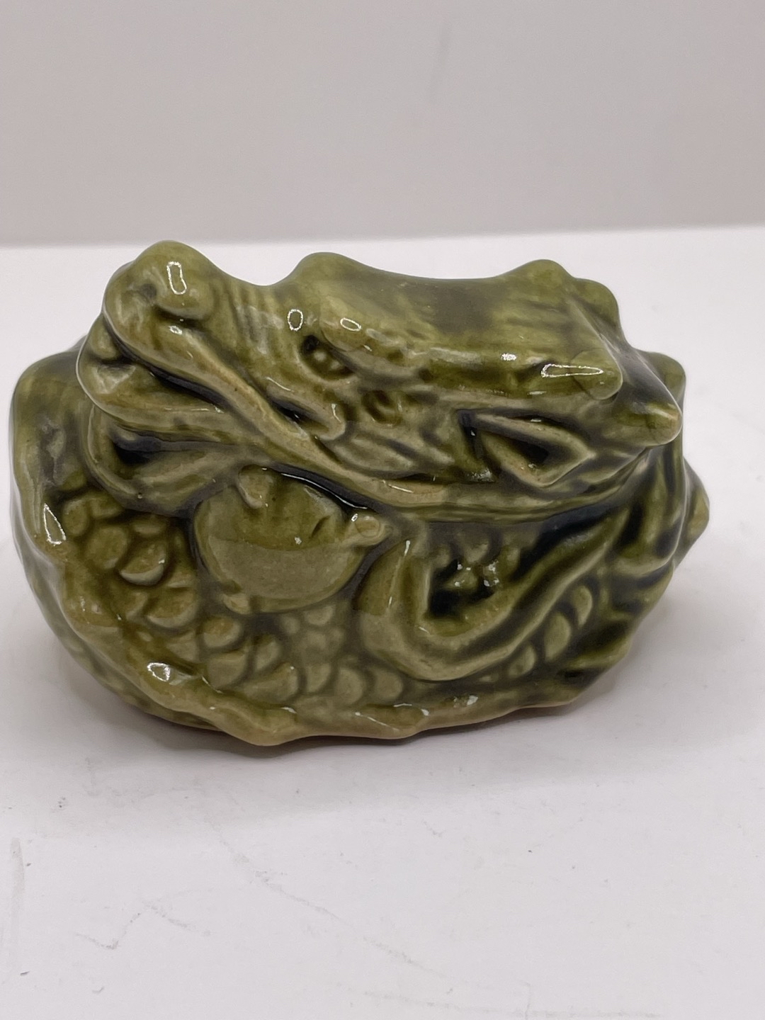 Japanese Good Luck Asian Zodiac Ceramic Toothpick Holder TATSU Dragon K #02