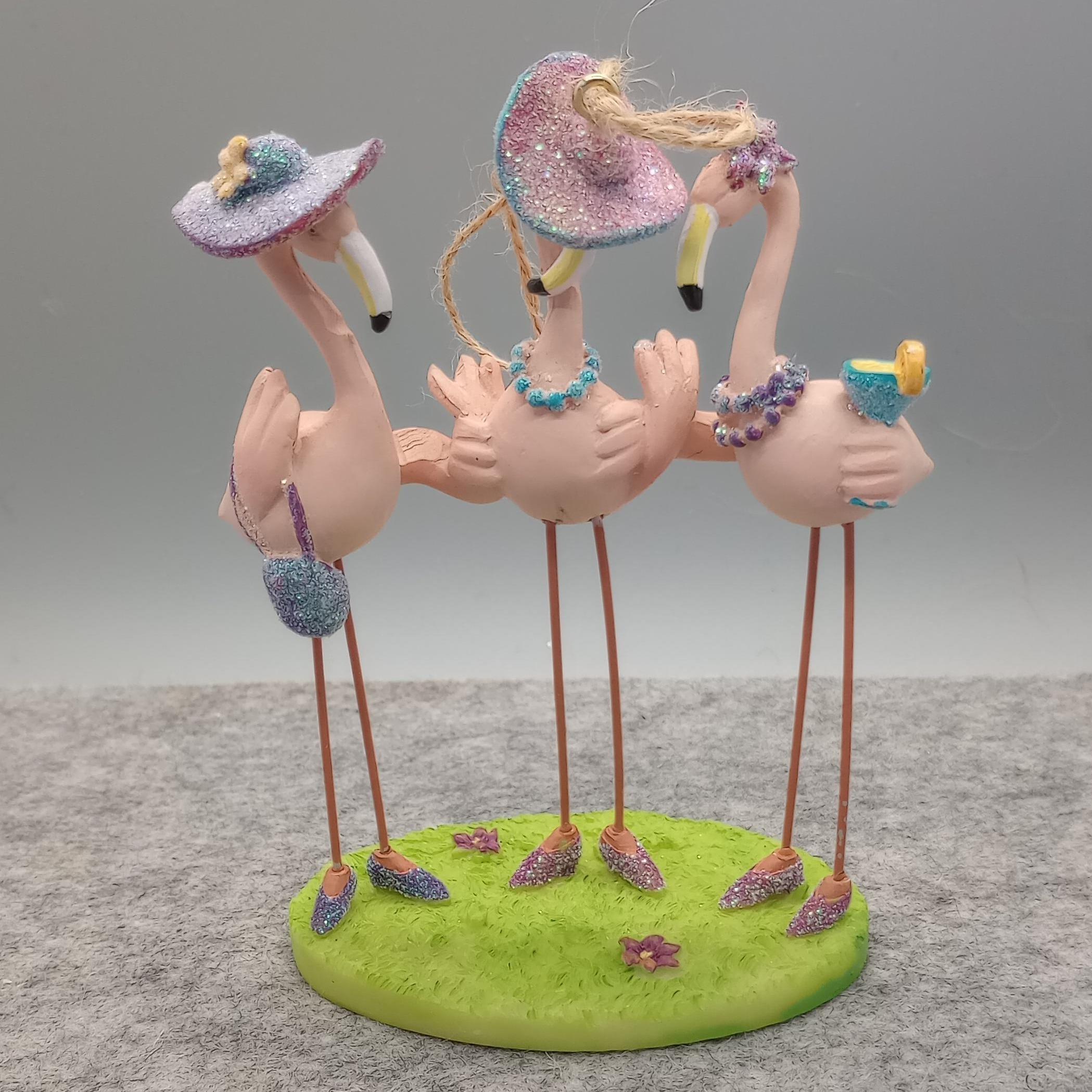 Flamingo Friends Ornament