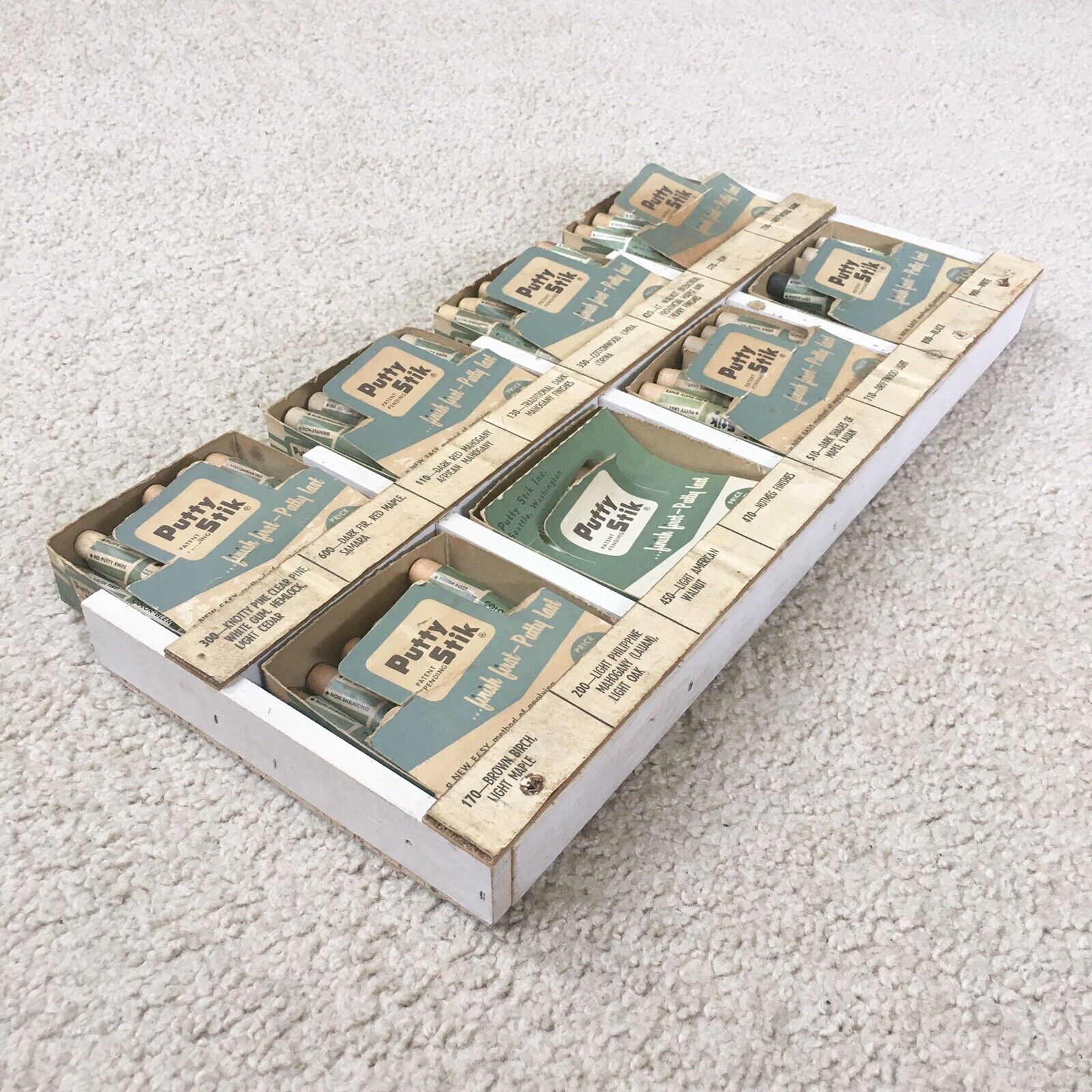 Vintage PUTTY STIK Store Display With Partial Contents - Seattle WA ...