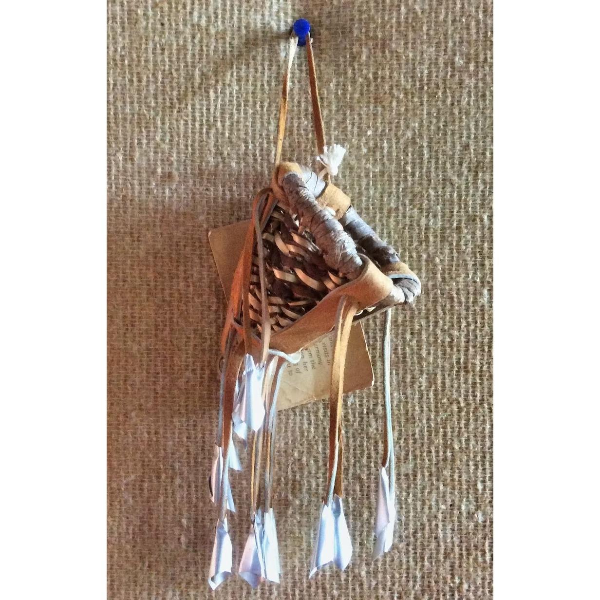 Apache Women Willow Branch Basket, Miniature Burden Basket, Handmade ...