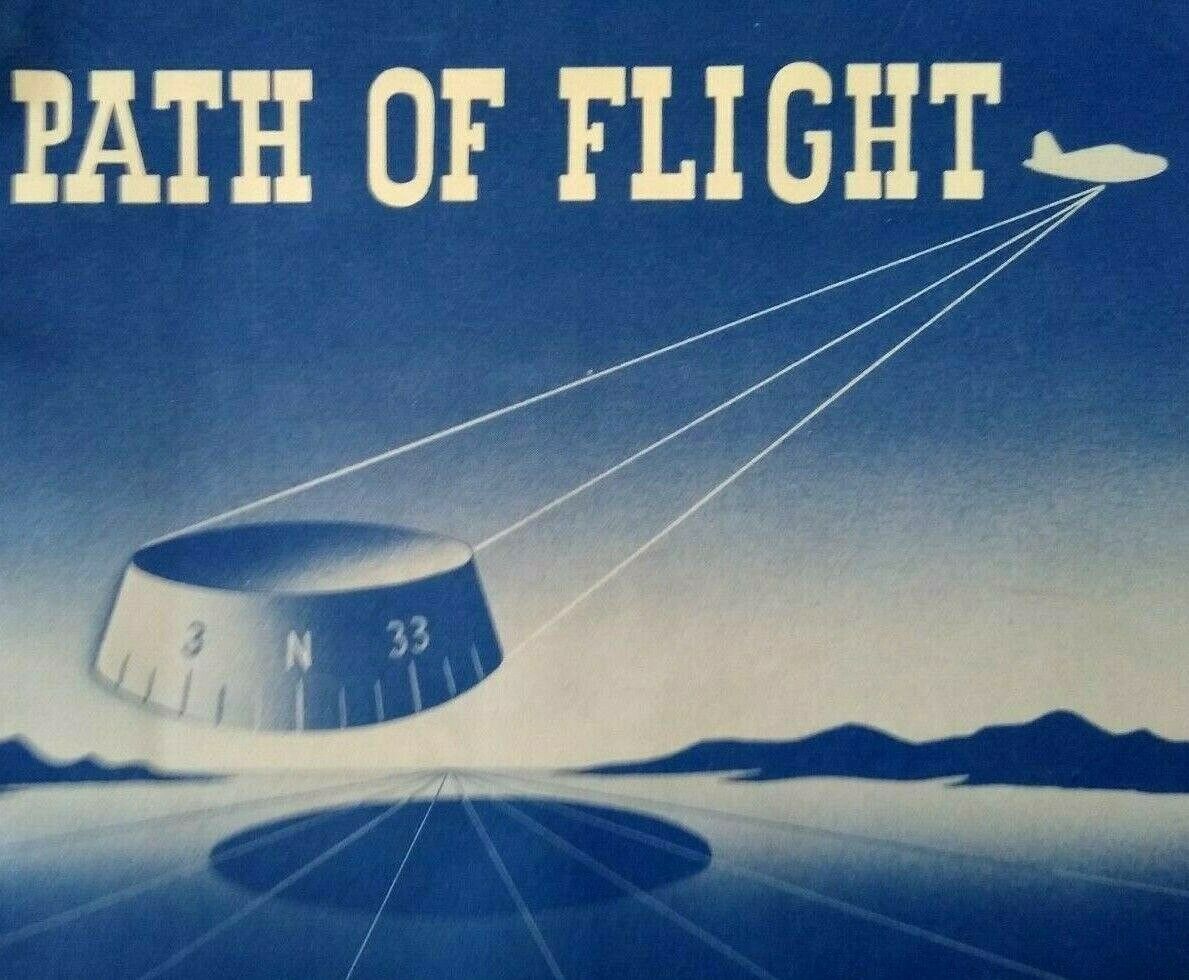 Aircraft Pilot Navigation Path Of Flight Booklet 1946 Vintage Original ...