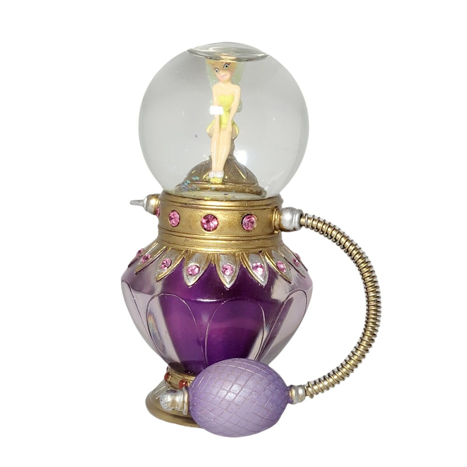 Rare Disney Parks Peter Pan Miniature Tinkerbell Perfume Bottle Snow ...