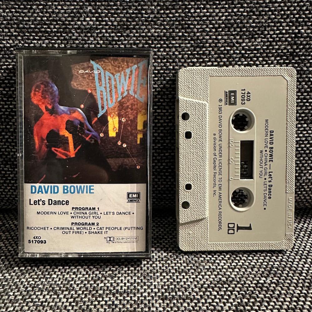 David Bowie Let's Dance Cassette Tape 1983 Club Edition Pop Rock Art Rock