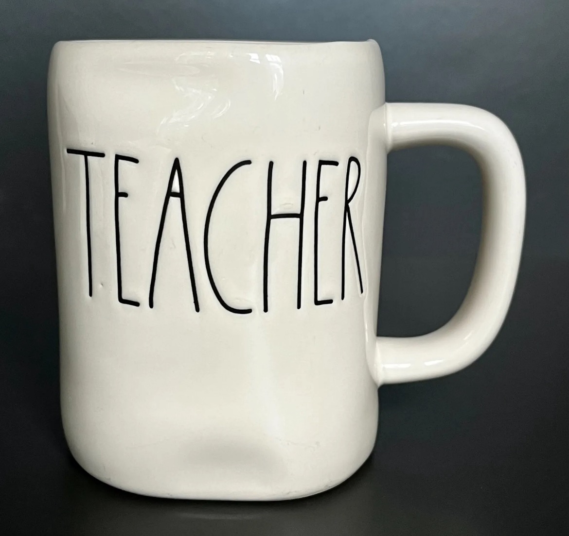 RAE DUNN "Teacher" Coffee Tea Mug #202 - Artisan Collection By Magenta 16oz