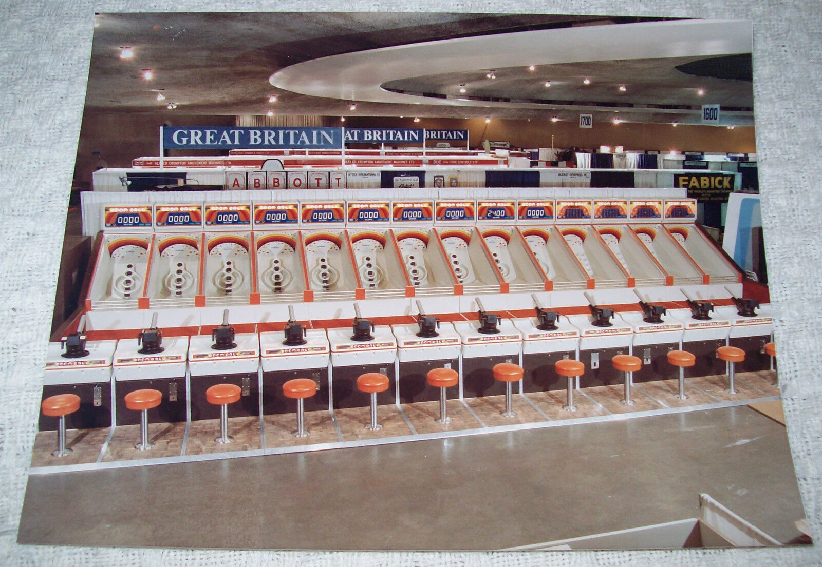 RAMTEK BOOM BALL BOARDWALK ARCADE ORIGINAL SALES FLYER PRESS PHOTO ...