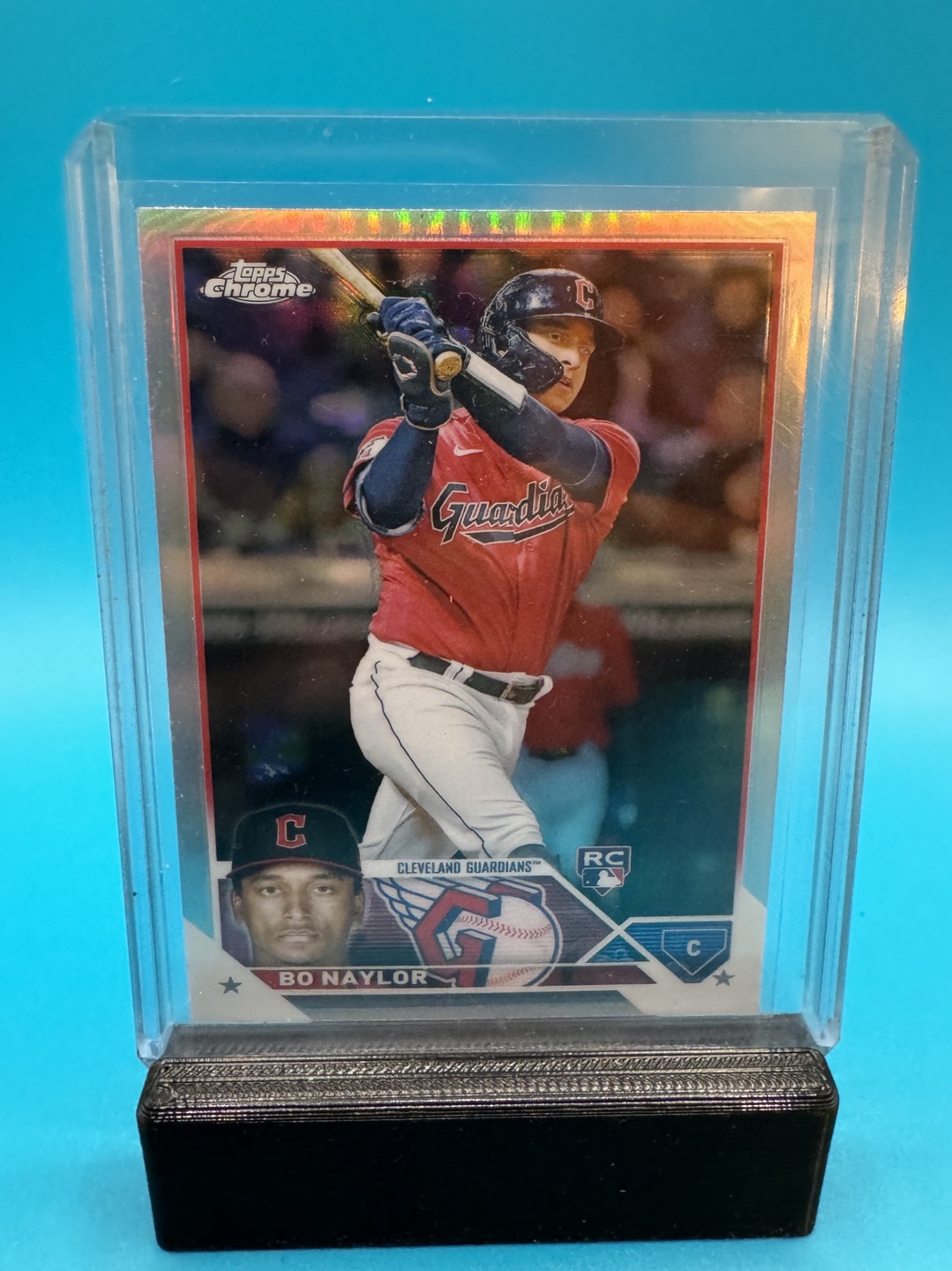 Bo Naylor Topps Chrome Refractor RC Cleveland Guardians