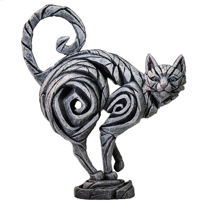 Halloween Rustic Cat Edge Sculpture