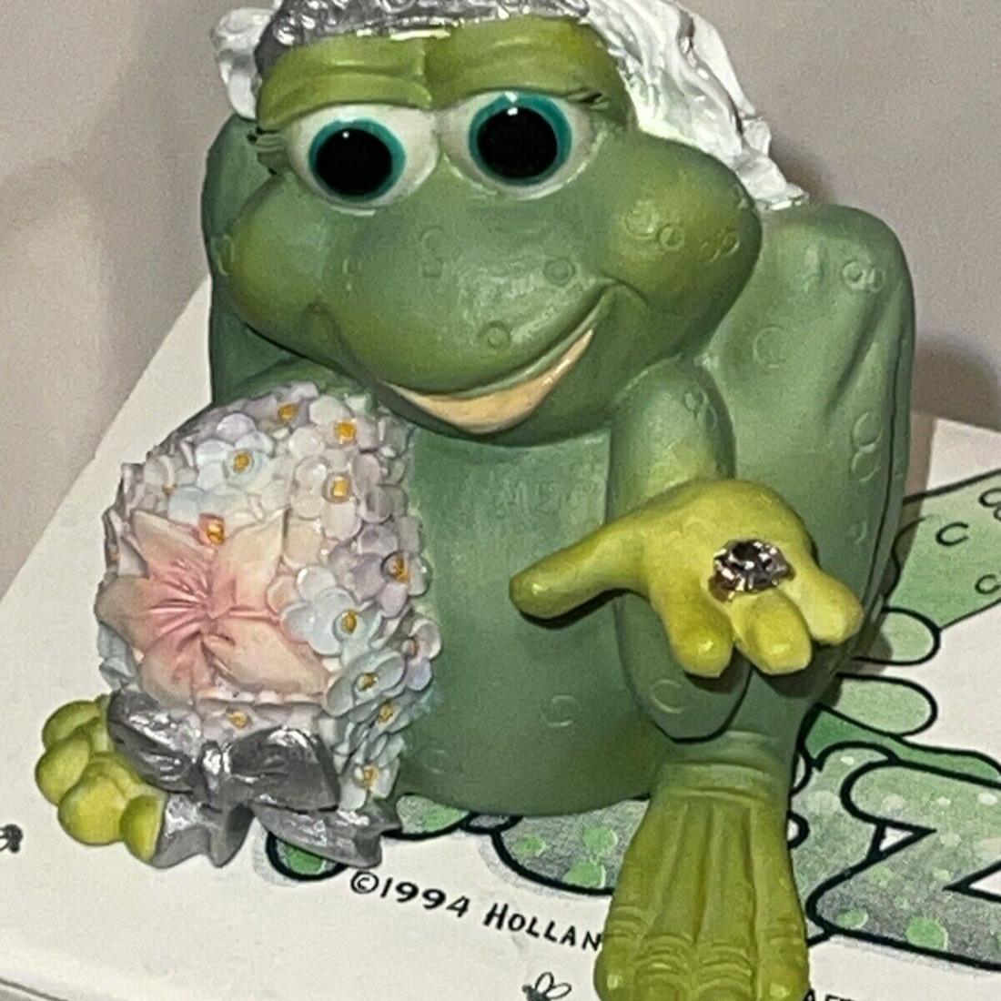 New Old Stock Box Holland 1994 Sprogz Frog Figurine Hoppily Ever After ...