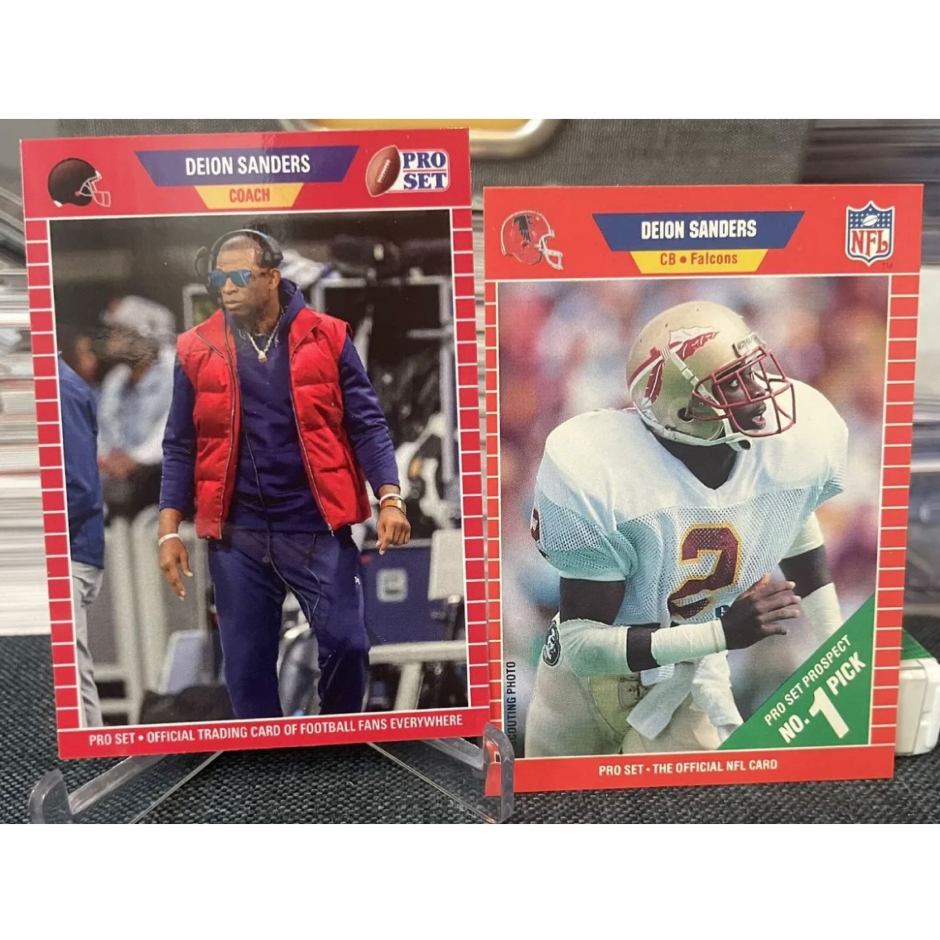 Deion Sanders Pro Set 1989 And 2022 (1989 Style)