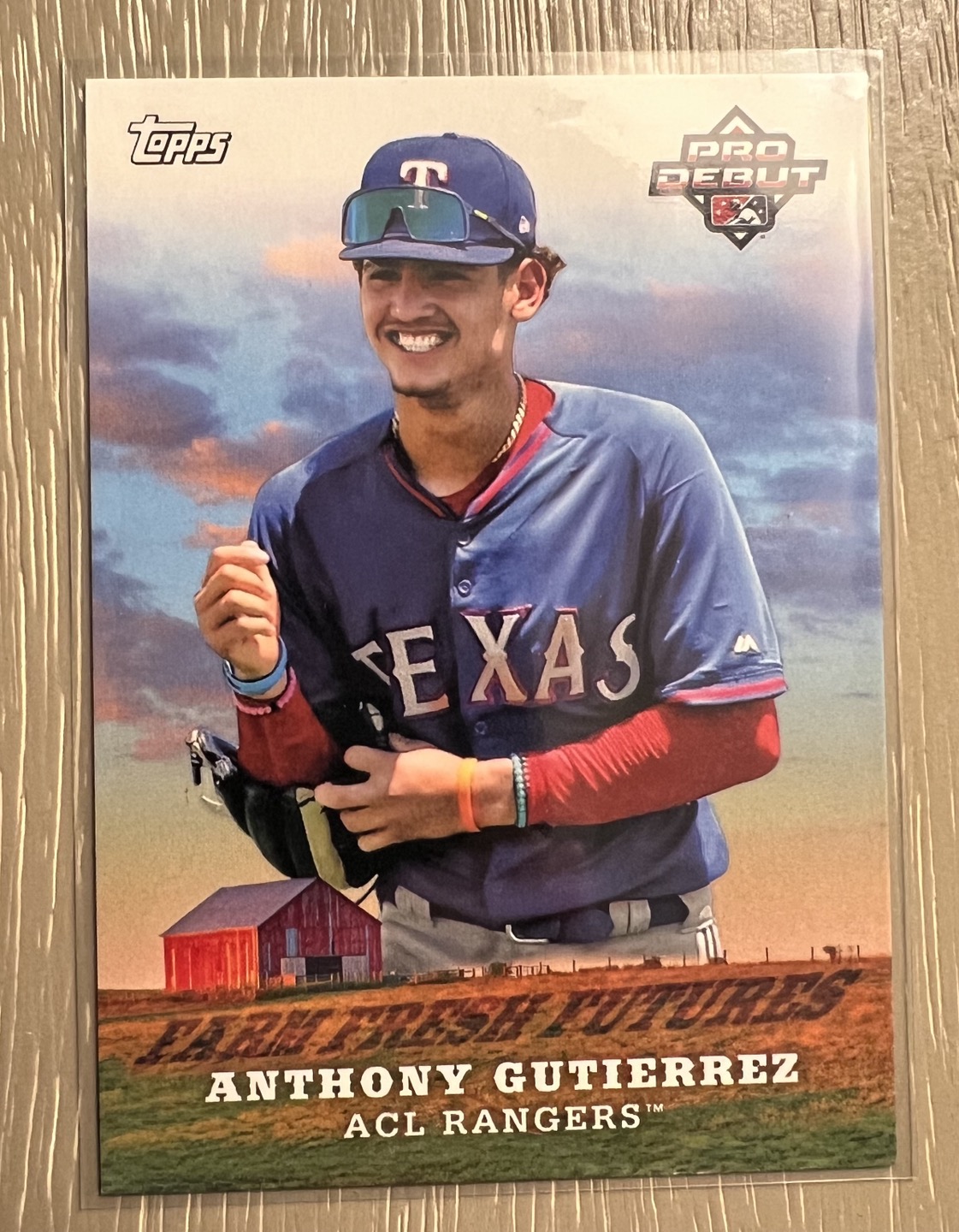 Anthony Gutierrez Farm Fresh Futures Texas Rangers
