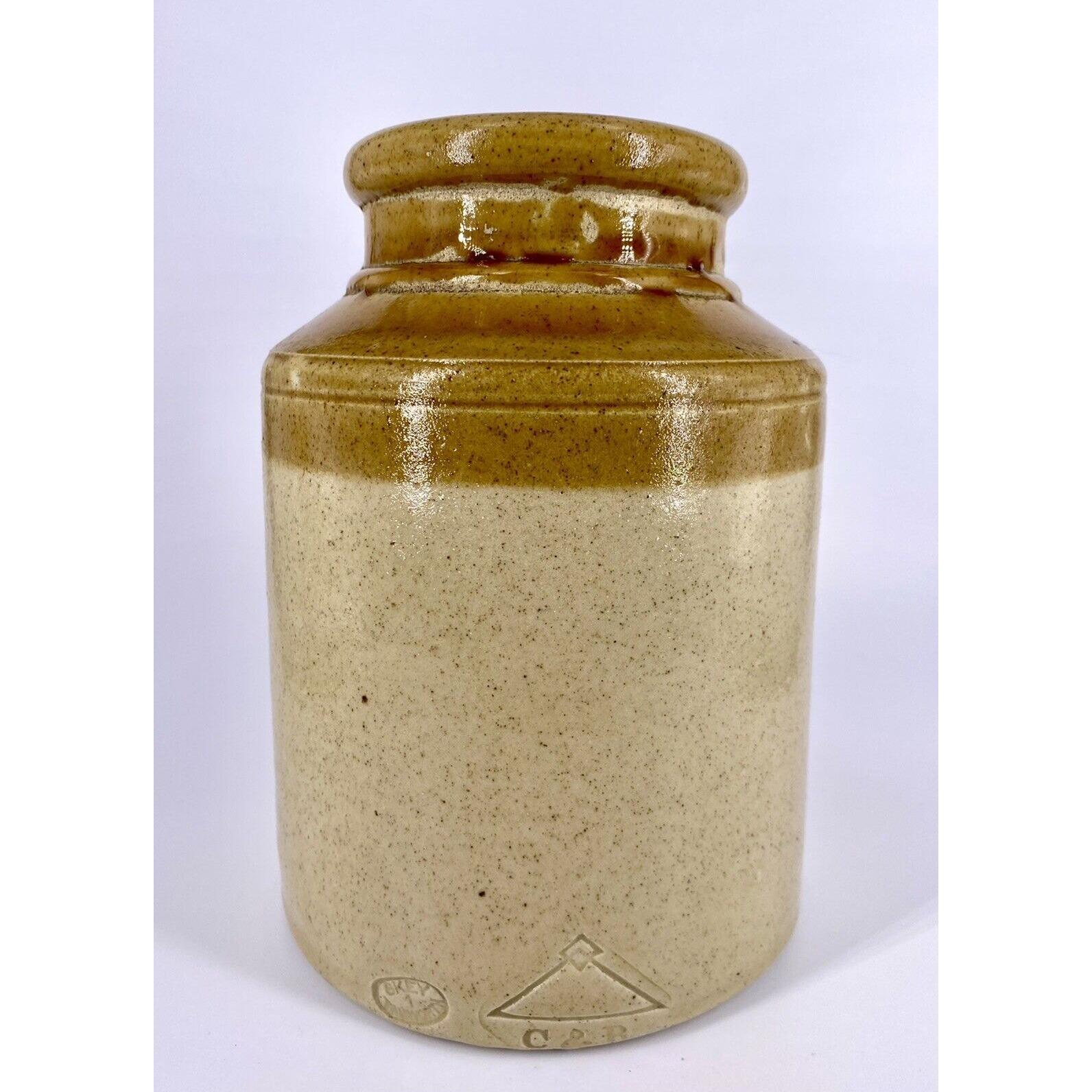 Antique Stoneware Pottery Jar Crock C&B Skey Tamworth 1800s England