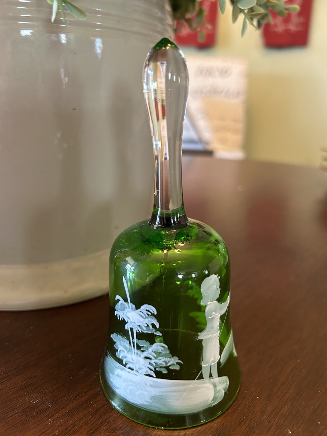 Green Mary Gregory Bell Lefton (?)