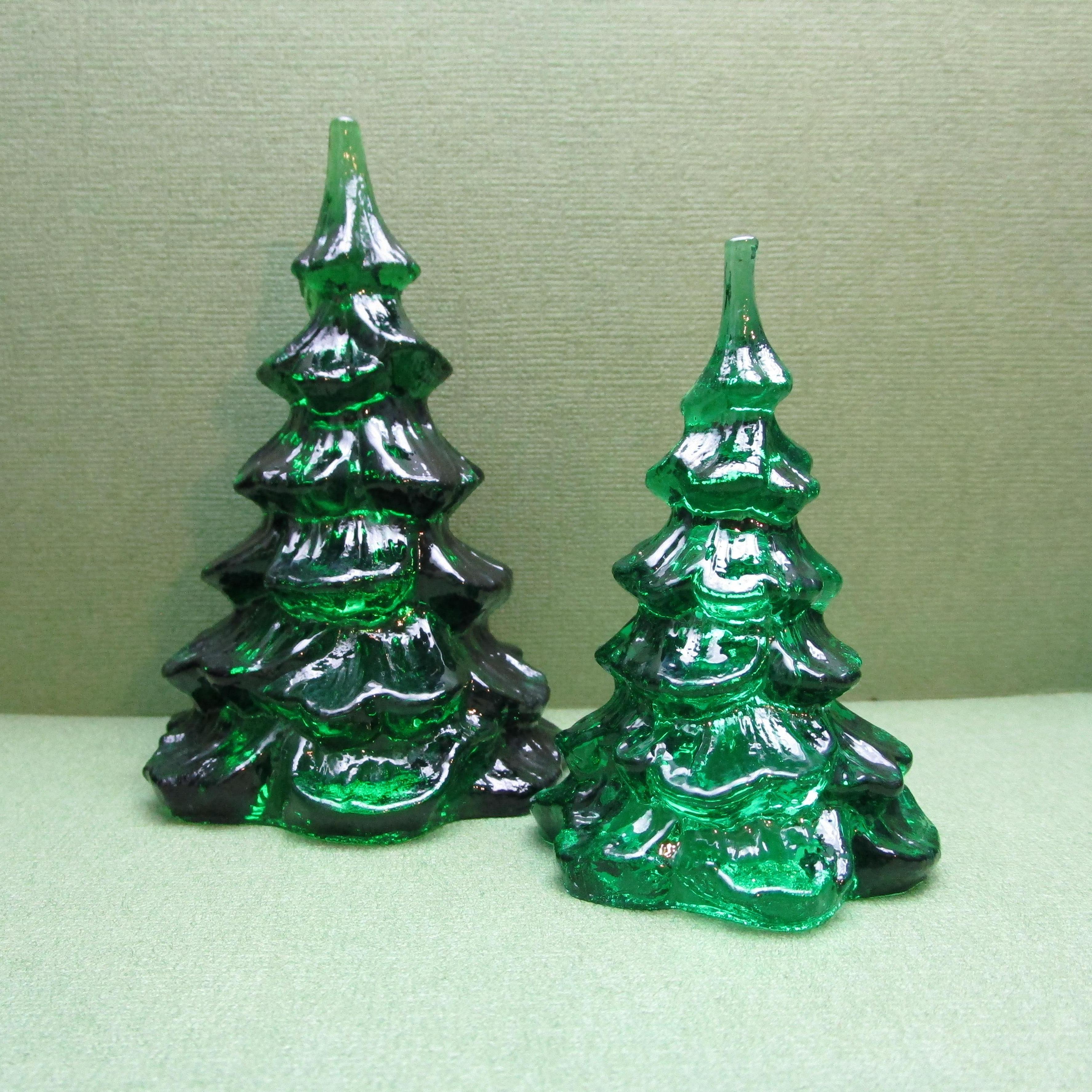 Fenton Glass Christmas Trees.