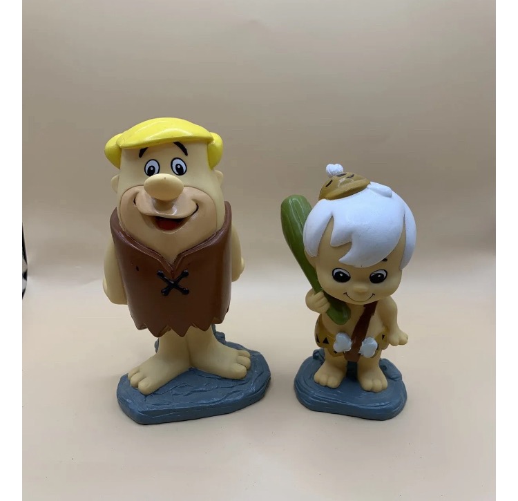 Barney Rubble Bank And Bam Bam Figure From Flintstones