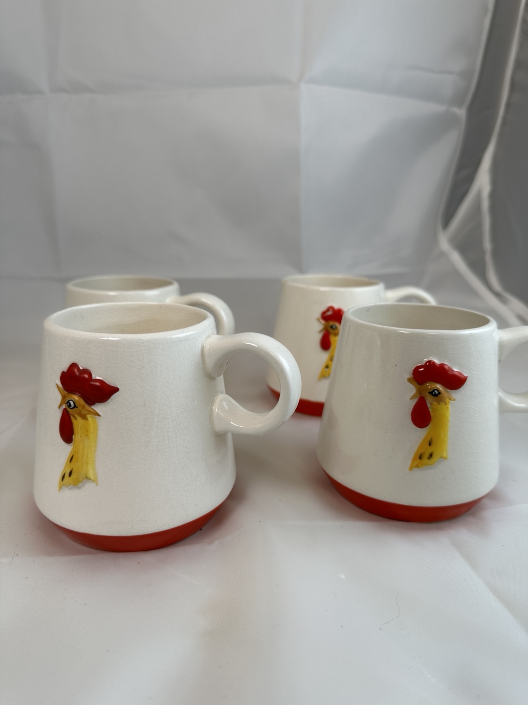 Vintage 1960’s Holt Howard Rooster Mugs