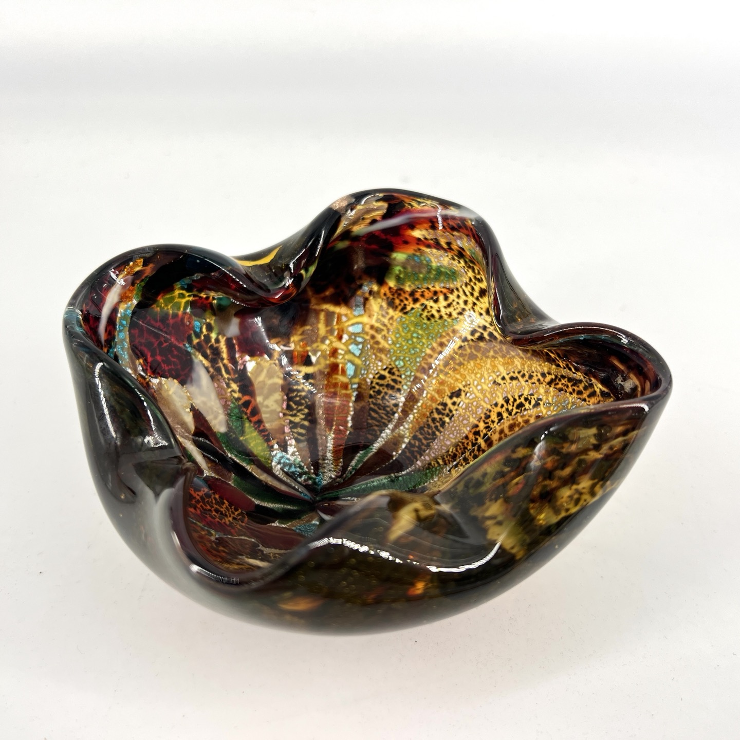 Murano Art Glass Confetti Dish
