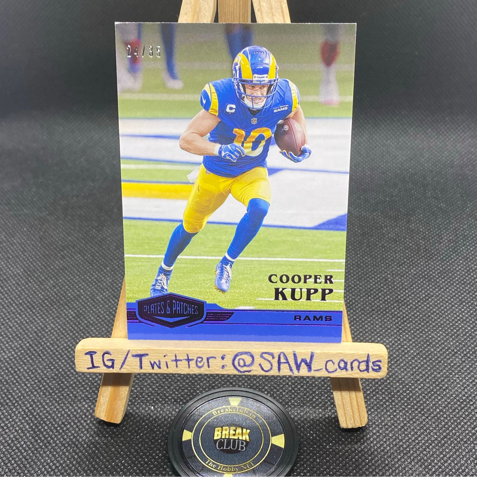 2020 Plates & Patches Cooper Kupp /35 Los Angeles Rams