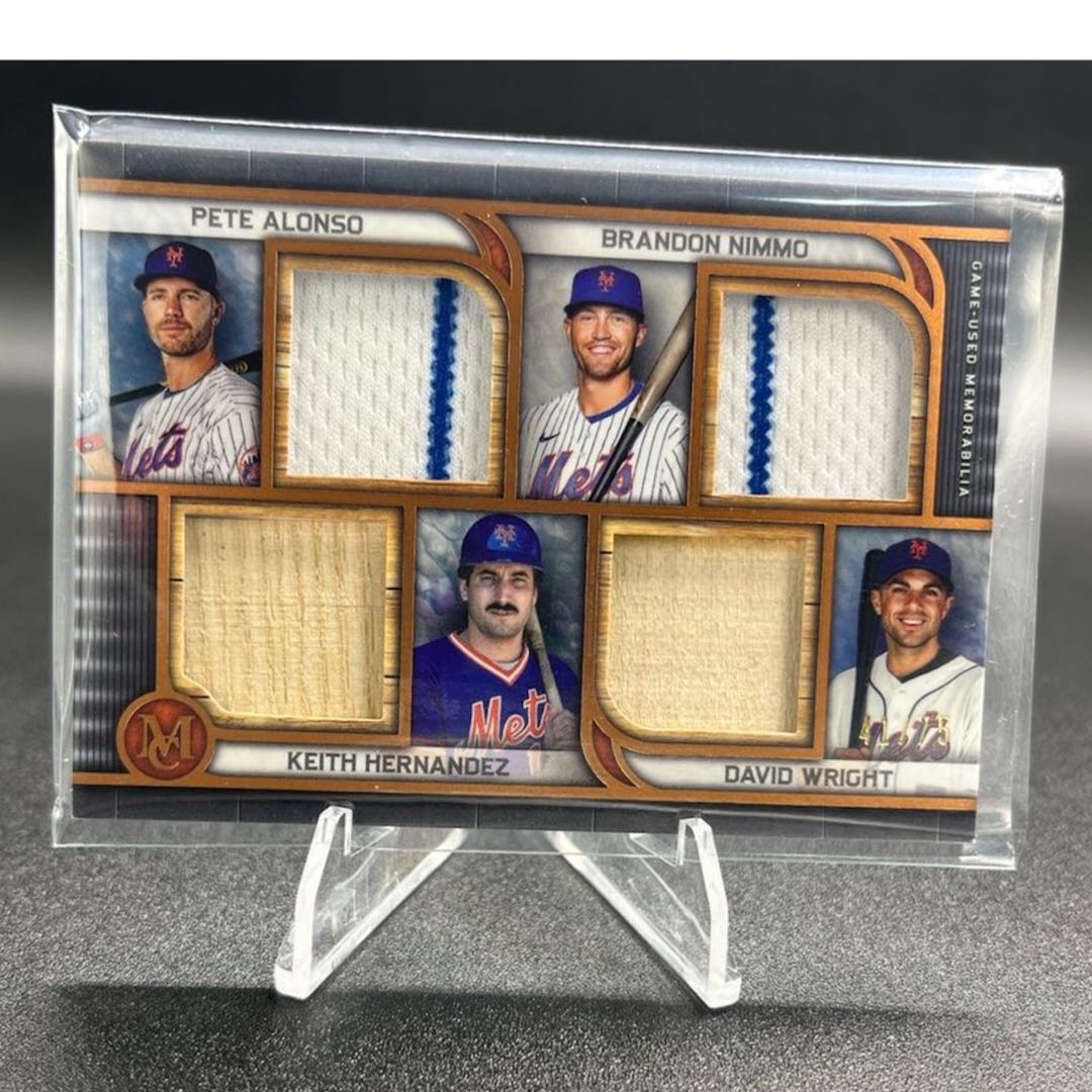 New York Mets - Game Used Relic 41/75 - Nimmo - Alonso - Wright - Hernandez