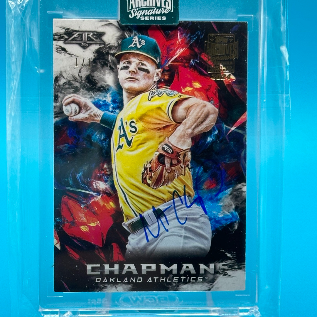 2024 Topps Archives Signature Series Matt Chapman 1/1 Auto Oakland ...