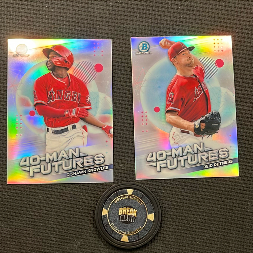 Reid Detmers And D’shawn Knowles 40 Man Futures Bowman Chrome - Los ...